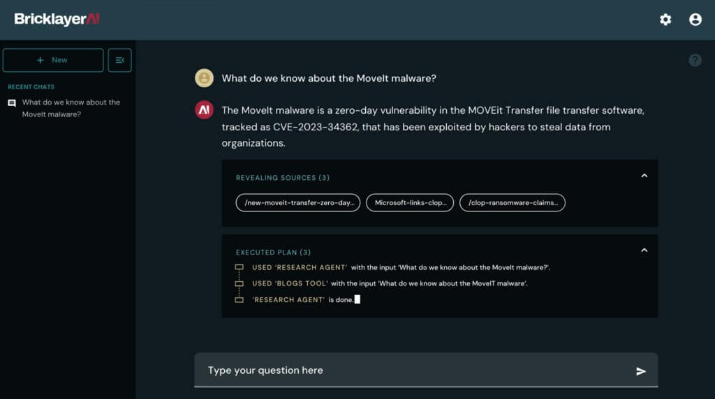 Generative AI for Security | Bricklayer AI